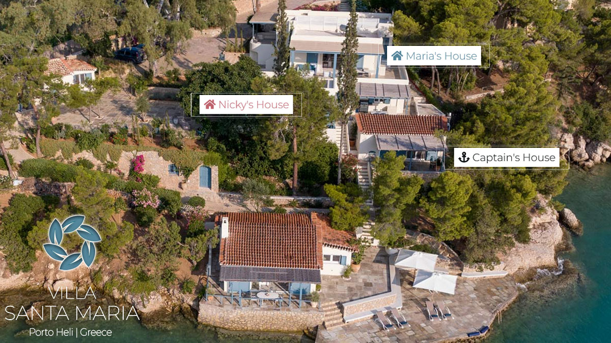 The Luxury Villa Santa Maria Sections at Porto Heli Greece